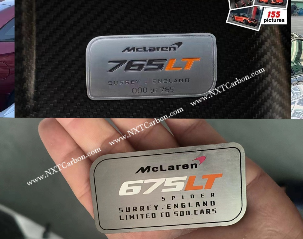 Mclaren logo 765lt 675lt 600lt badge - NXTCarbon