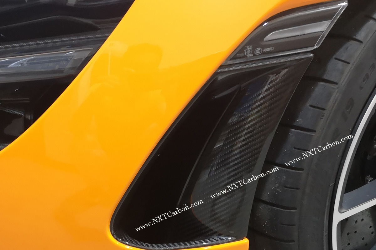 Mclaren 720s oem front lip headlight trim cover bumper vent hood vent ...