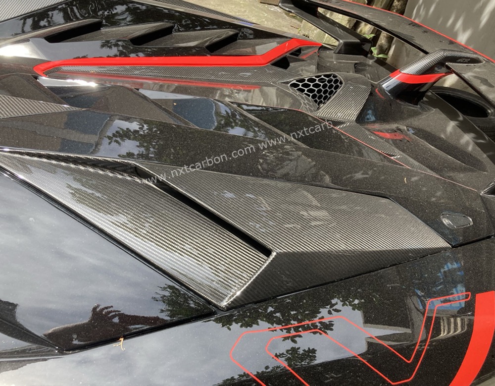 Dry carbon Lamborghini Aventador LP700-4SVJ rear side vent intake ...