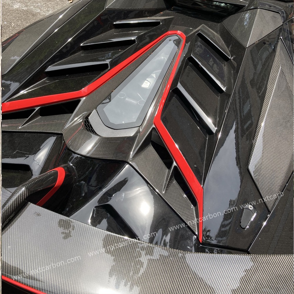 Dry carbon Lamborghini Aventador LP700-4SVJ rear side vent intake ...