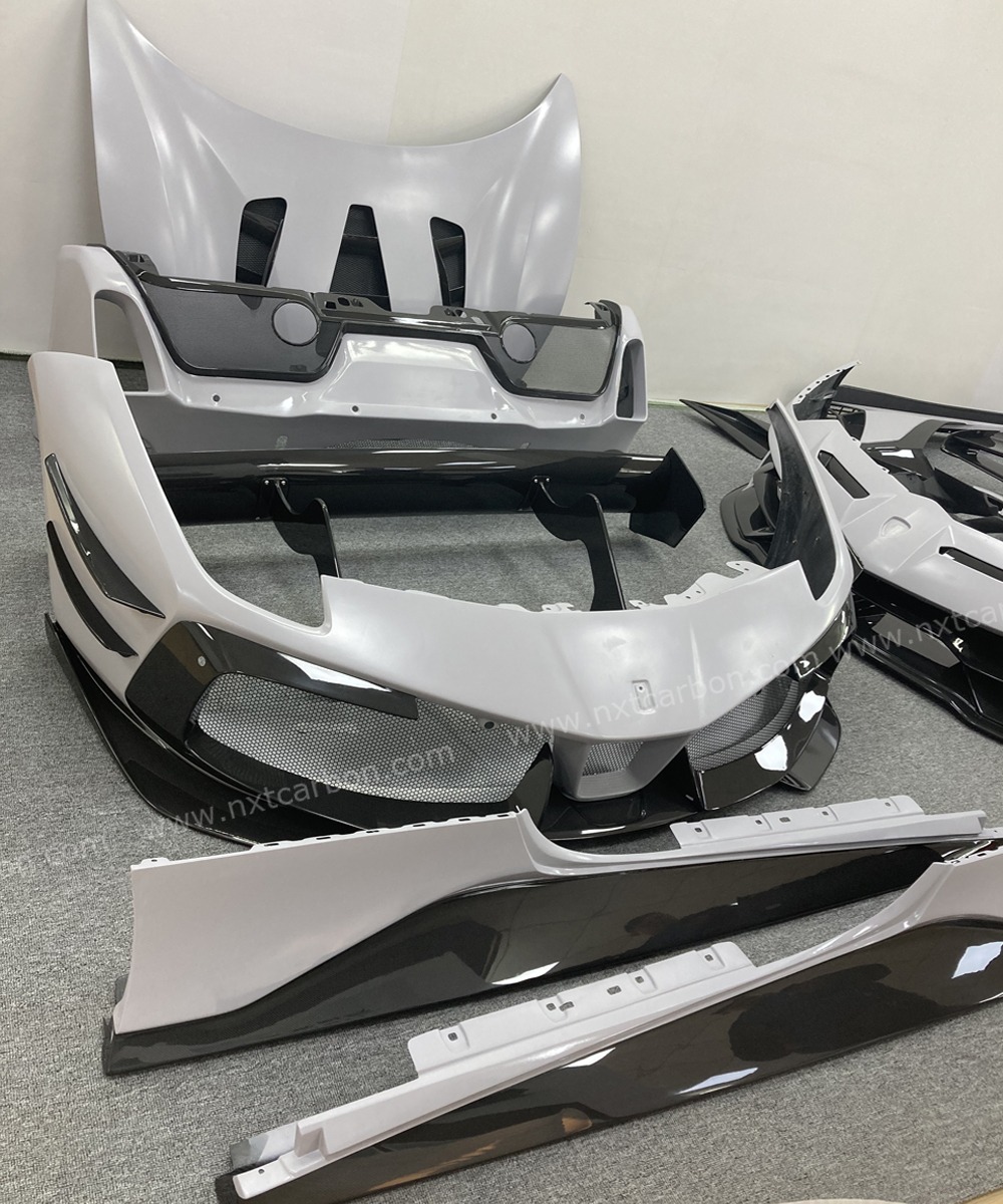 Ferrari 488 EVO Challenge Dry Carbon Fiber Full Body Kit - Aerodynamic ...